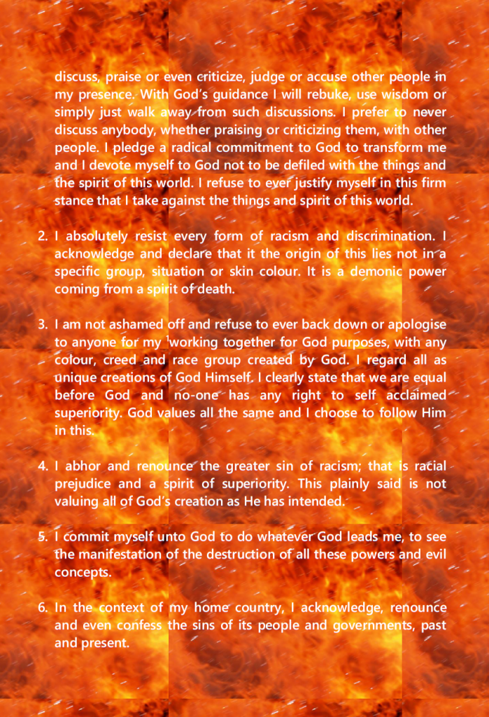 Apostolic Declaration - River Of Life Church